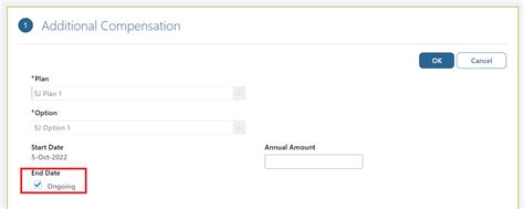 On Individual Compensation Show The End Date Field — Cloud Customer Connect