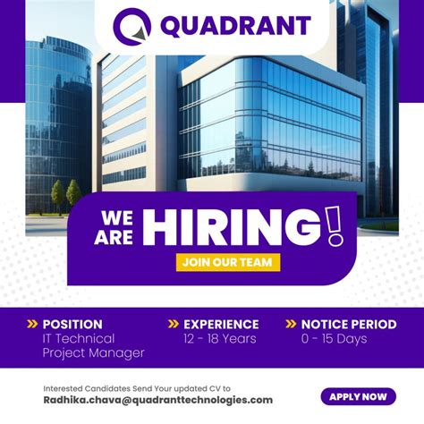 Quadrant Technologies On Linkedin Quadrant Wearehiring Itjobs