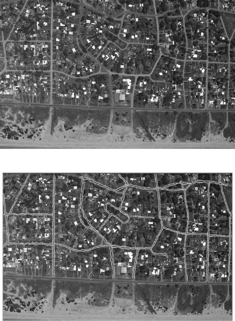 Original Image And Semi Automatic Road Extraction Results Obtained In Download Scientific