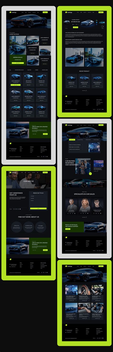 Car Selling E Commerce Website Behance