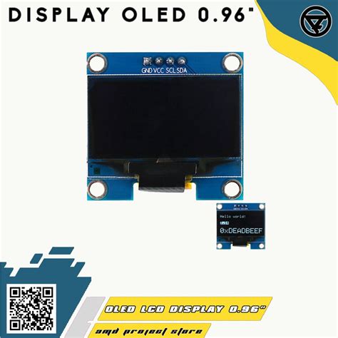 Jual Oled Lcd Display Module 096 Inch I2c Iic Arduino Modul 128x64