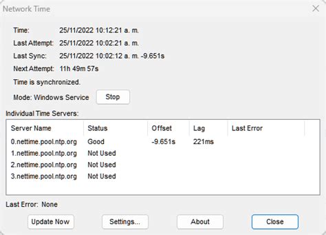 Windows Time Synchronizer Y Nettime Sincronizadores Automaticos Del Reloj De Windows — Spek