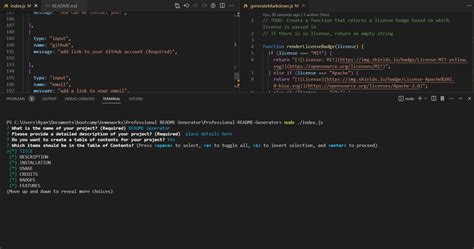 Github Reidrym Professional Readme Generator
