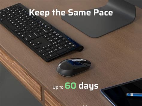 Creatmor Wireless Keyboard Mouse Combo Stylish Slim Rechargeable