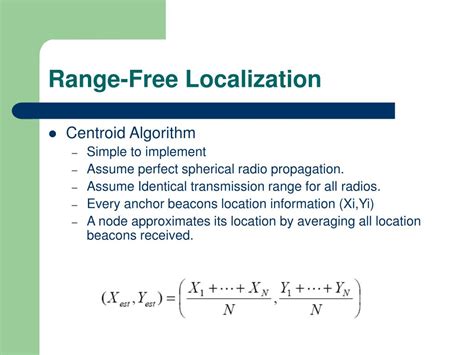 Ppt Range Free Localization Schemes For Large Scale Sensor Networks