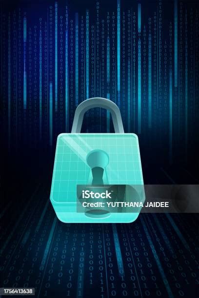 Cyber Security Concept Safe Access To Information By Encryption Face