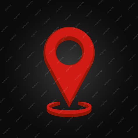 Premium Vector 3d Realistic Red Color Location Map Pin Gps Pointer
