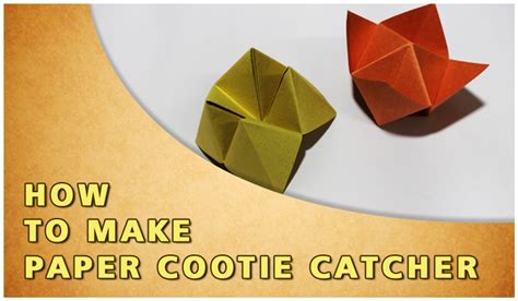 How To Make An Origami Cootie Catcher Emotions Fortune Teller Self