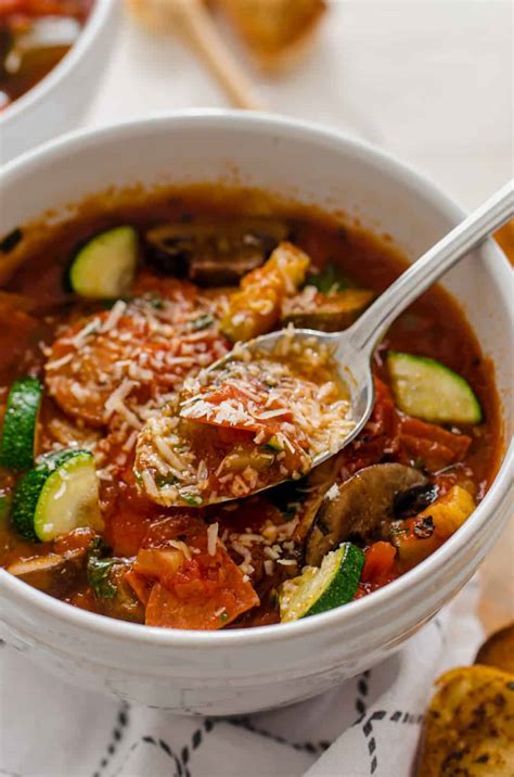 The Best Pizza Soup Crockpot Or Instant Pot Thriving Home