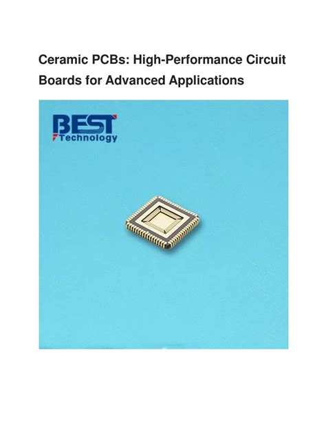 Ppt Bestpcbs High Quality Ceramic Pcbs For Electronics Powerpoint Presentation Id 13897004