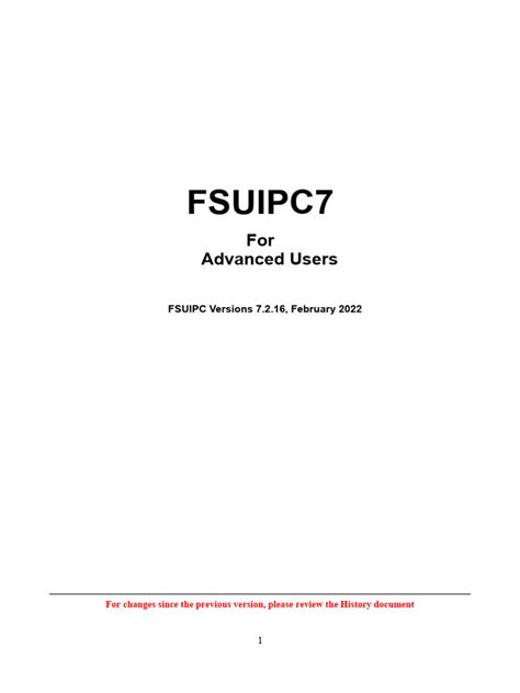 Fsuipc7 For Advanced Users Pdf