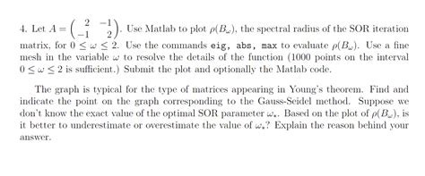 Solved Let A 2 1 12 ﻿use Matlab To Plot ρbω
