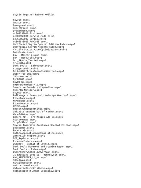 skyrim together reborn modlist download free pdf software development software industry