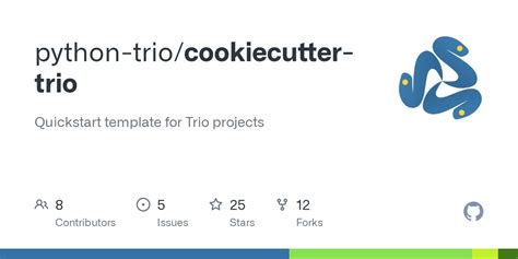 GitHub Python Trio Cookiecutter Trio Quickstart Template For Trio