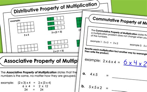 Commutative And Associative Properties Worksheet Have Fun Teaching