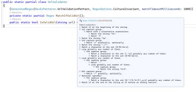 Source Generated RegEx In NET 7