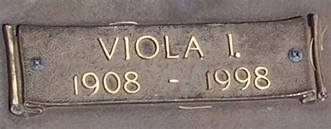 Viola Inez Springer Voorhees 1908 1998 Find A Grave Memorial