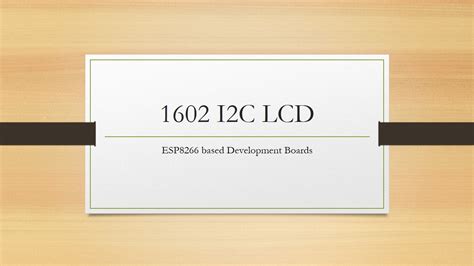 connect 1602 i2c lcd with esp8266 nodemcu wemos all about