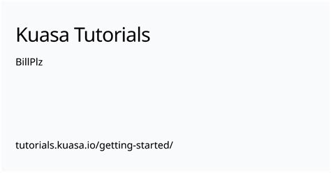 Billplz Kuasa Tutorials