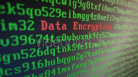Random Letters And Numbers Data Encryption On A Computer Screen Videohive 20814165 Download