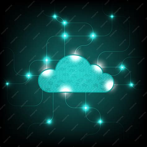 Premium Vector Cloud Computing Technology Concept Abstract Background Vector Illustration