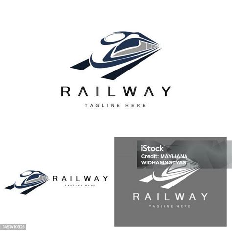 기차 로고 디자인 빠른 기차 트랙 벡터 빠른 운송 차량 그림 디자인 적합 기관차 철도 회사 육상 운송 및 빠른 배달 0명에 대한 스톡 벡터 아트 및 기타 이미지 Istock
