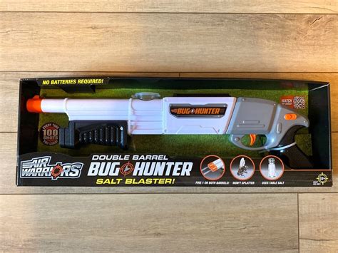 New Bug Hunter Salt Blaster Double Barrel Air Warriors Salt Gun For