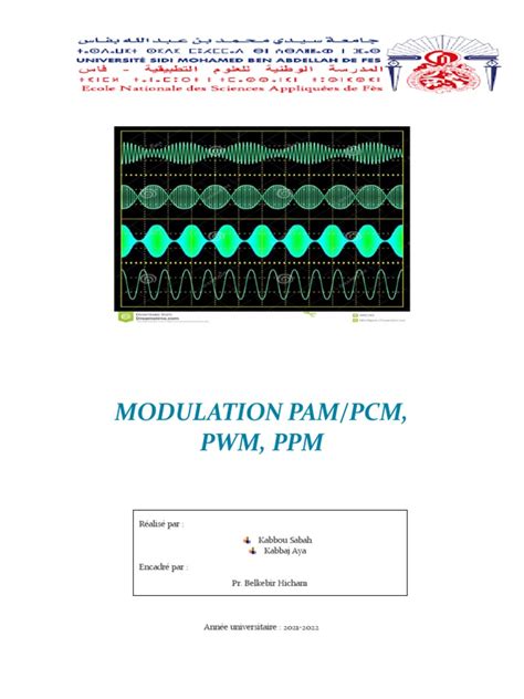Modulation Pam Pcm Pwm Ppm Pdf Modulation Ingénierie Informatique