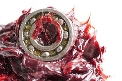 그리스 및 볼 베어링 자동차 및 산업용 이동 경로 및 기계 윤활을위한 적색 우수한 내수성 합성 리튬 복합 그리스 0명에 대한 스톡 사진 및 기타 이미지 Istock