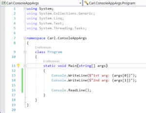Passing Arguments To A Console App Using C Carl De Souza