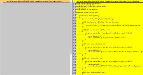 Net 80 Aspnet Coremvc Dapper Sqlite で実装するdb処理