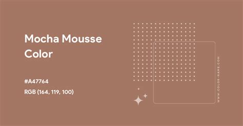 Mocha Mousse Color Hex Code Is A47764