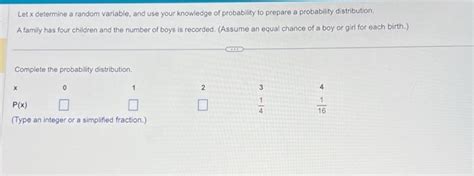 Solved Let X Determine A Random Variable And Use Your