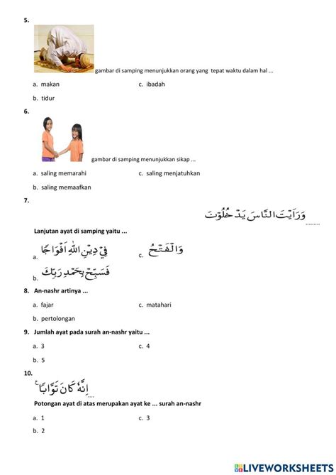 Pai Online Activity For 3 Live Worksheets