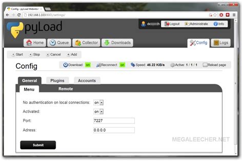 installing and using pyload download manager on raspberry pi megaleecher