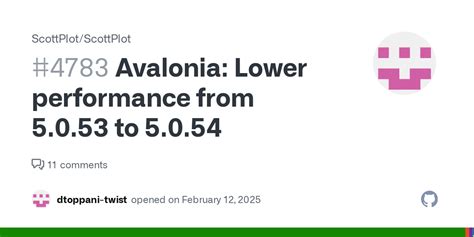 Avalonia Lower Performance From 5053 To 5054 · Issue 4783 · Scottplotscottplot · Github