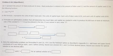 solved problem 8 03 algorithmic let s represent the amount