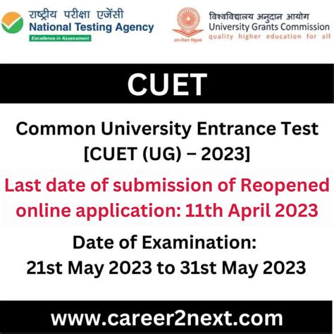 Cuet Ug 2023 Registration Reopens