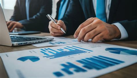 Analyst Performing Data Analysis And Bi Dashboard On Computer Monitor Stock Image Image Of