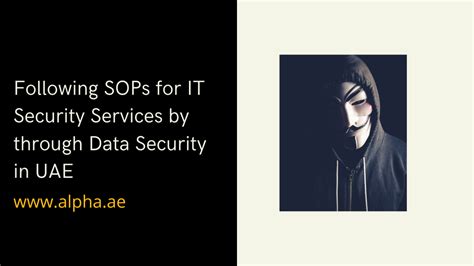 Following Sops For It Security Services By Through Data Security In Uae Alpha Data