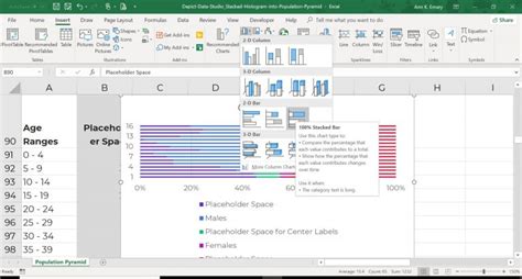 How To Visualize Agesex Patterns With Population Pyramids In Microsoft Excel Depict Data Studio