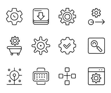 Premium Vector Setup And Settings Web Icons In Line Style Options