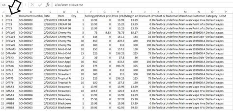 Export Grouped Xls Table ERPAG