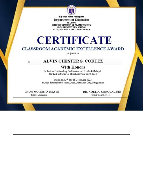 Sample Certificate Pdf