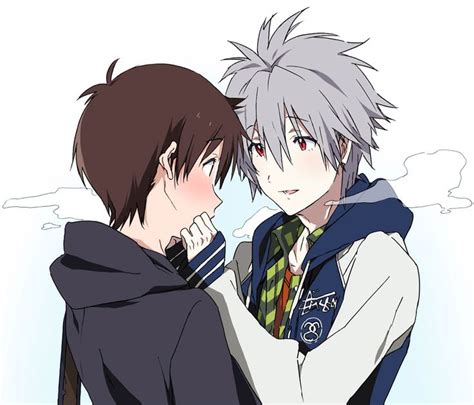 Kaworu X Shinji Evangelion Neon Genesis Evangelion Neon