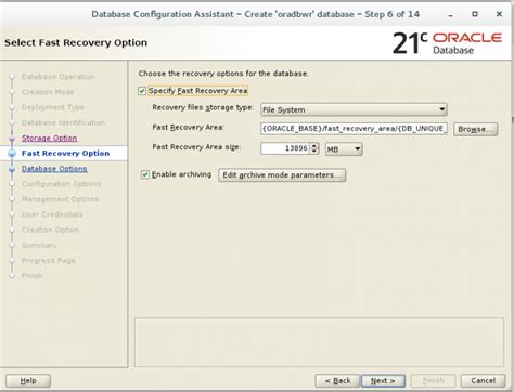 Creating Oracle 21c Database Using Dbca Method Oracledbwr