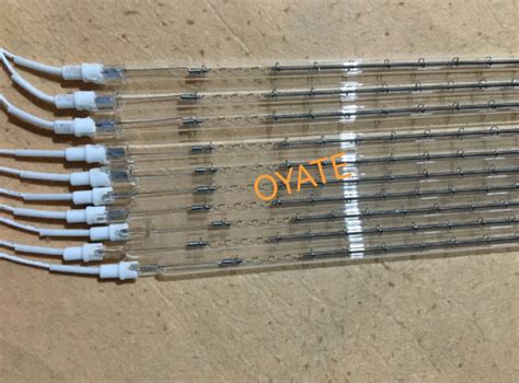 2000w 경화 할로겐 Ir 히트 램프 석영 히터 반 백색 도금 적외선 가열 요소 램프