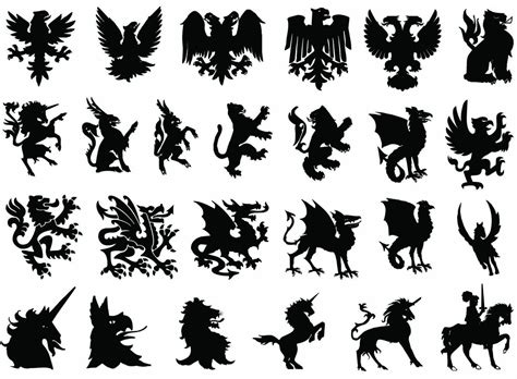 Heraldry 25 Pcs 1 Inch Black Fused Glass Decals Captive Decals