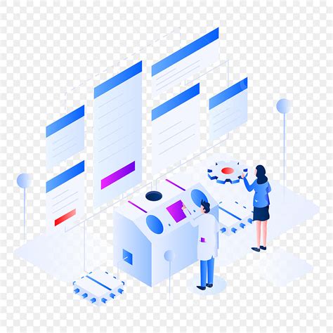 Website Concept Illustration Vector Art Png Data Modeling Isometric