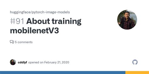 About Training Mobilenetv3 · Issue 91 · Huggingfacepytorch Image